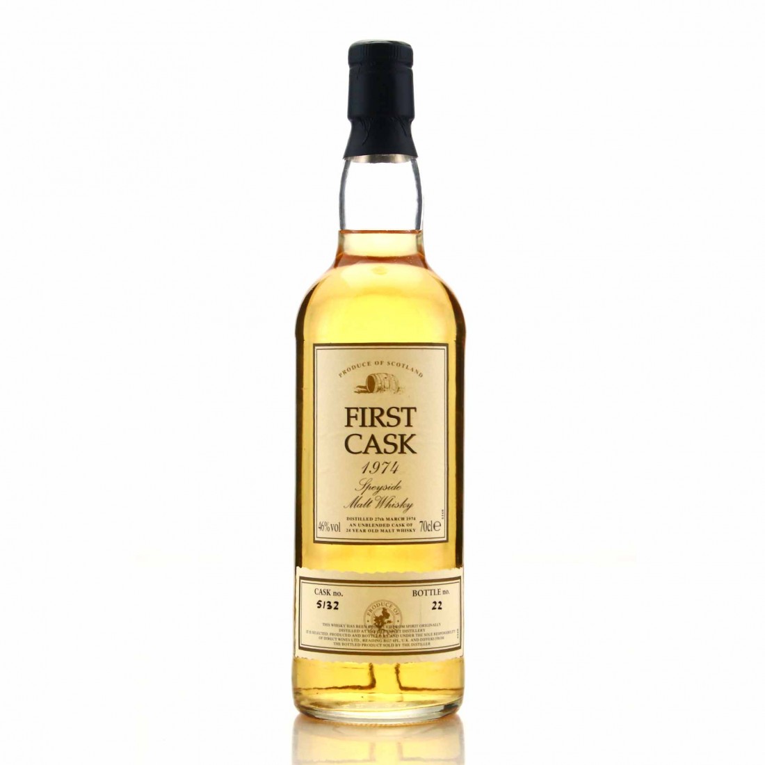 Glenlivet 1974 First Cask 24 Year Old #5132 | Whisky Auctioneer
