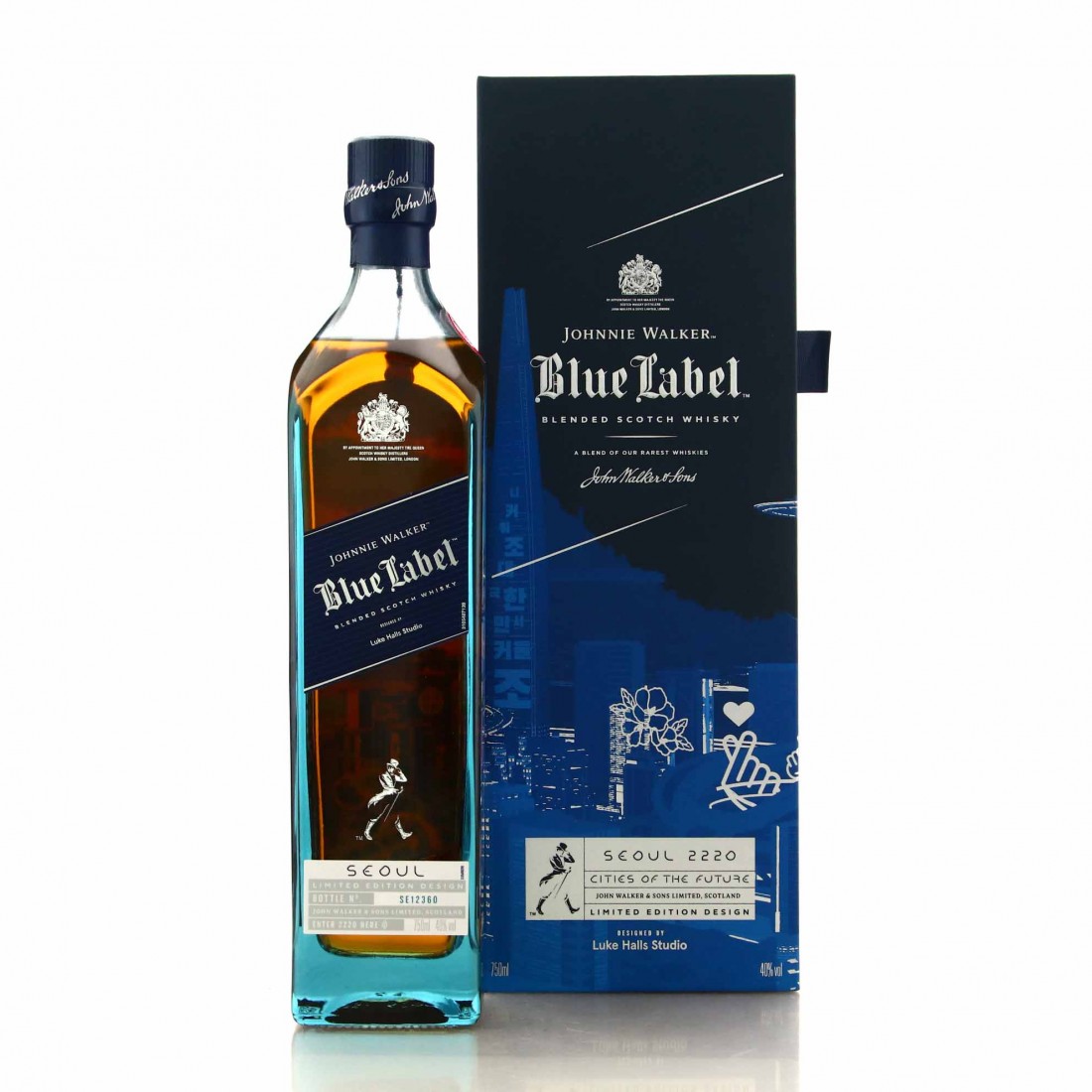 Johnnie Walker Blue Label Cities of the Future 75cl / Seoul 2220 ...