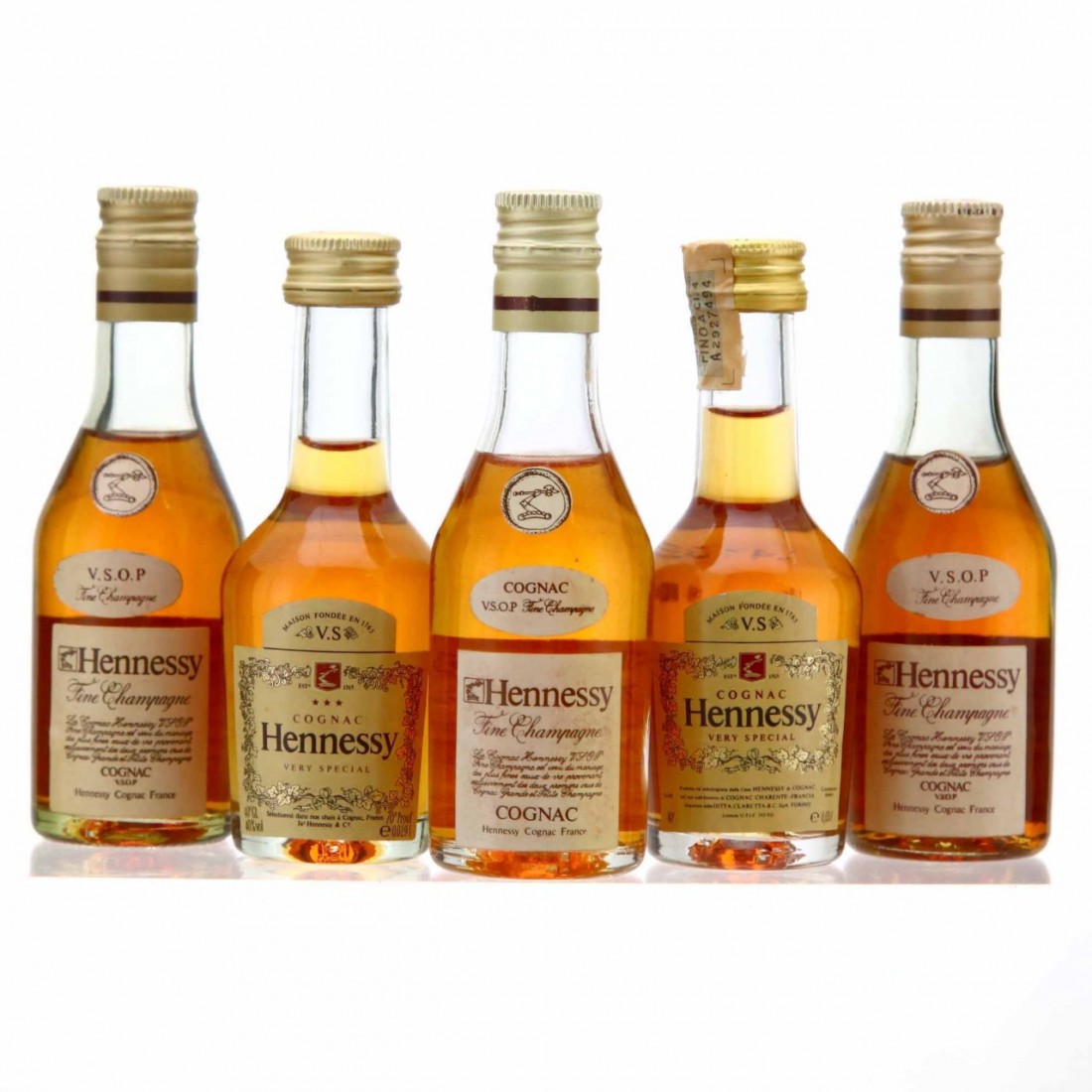 Hennessy Cognac Miniature x 5 | Whisky Auctioneer