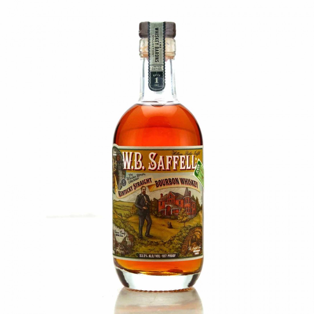 W.B. Saffell Kentucky Straight Bourbon Whiskey 37.5cl / Whiskey Barons ...