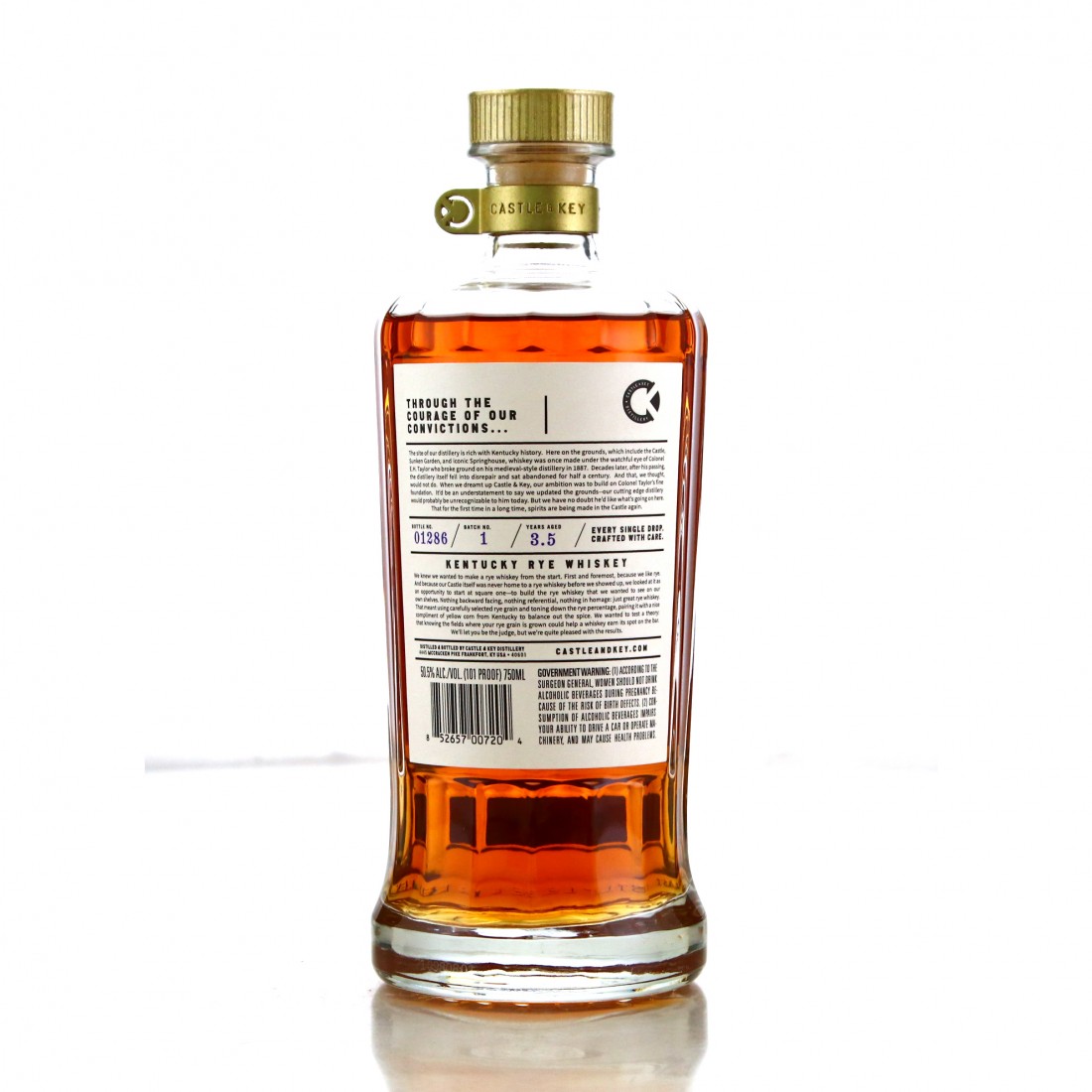 Castle and Key Restoration Rye 3.5 Year Old Batch #1 | Whisky Auctioneer