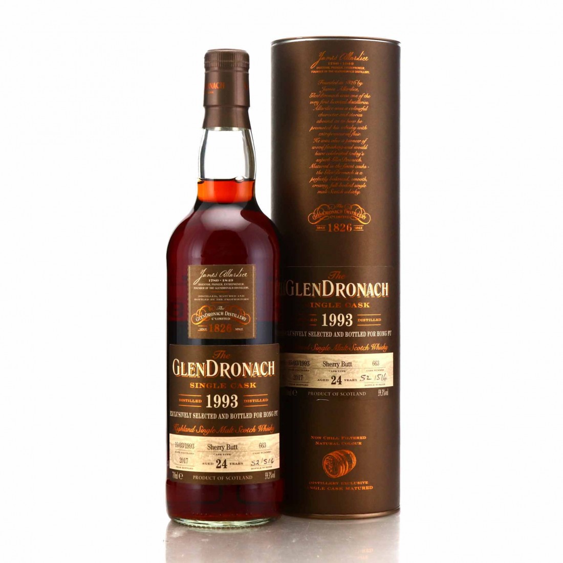 Glendronach 1993 Single Sherry Cask 24 Year Old #663 / Hong Fu | Whisky ...