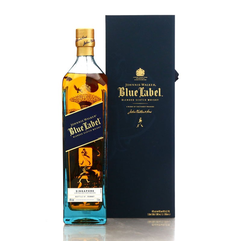Johnnie Walker Blue Label 1 Litre / Singapore Limited Edition | Whisky ...