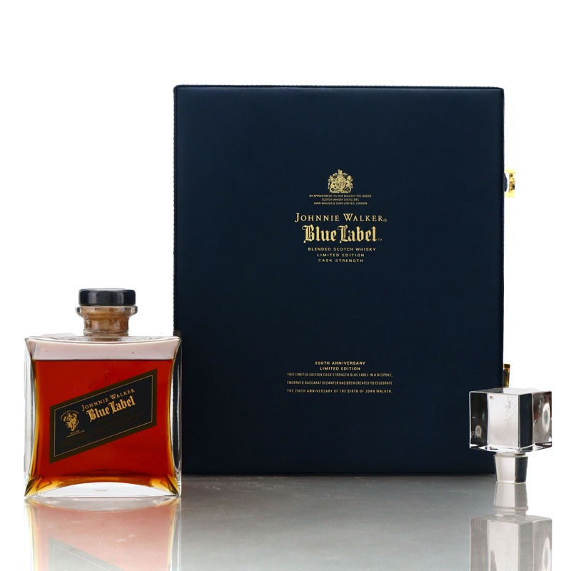 Johnnie Walker Blue Label Cask Strength Baccarat Decanter / 200th ...