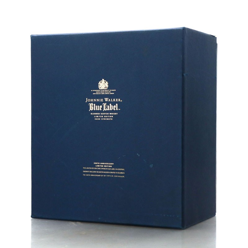Johnnie Walker Blue Label Cask Strength Baccarat Decanter / 200th ...