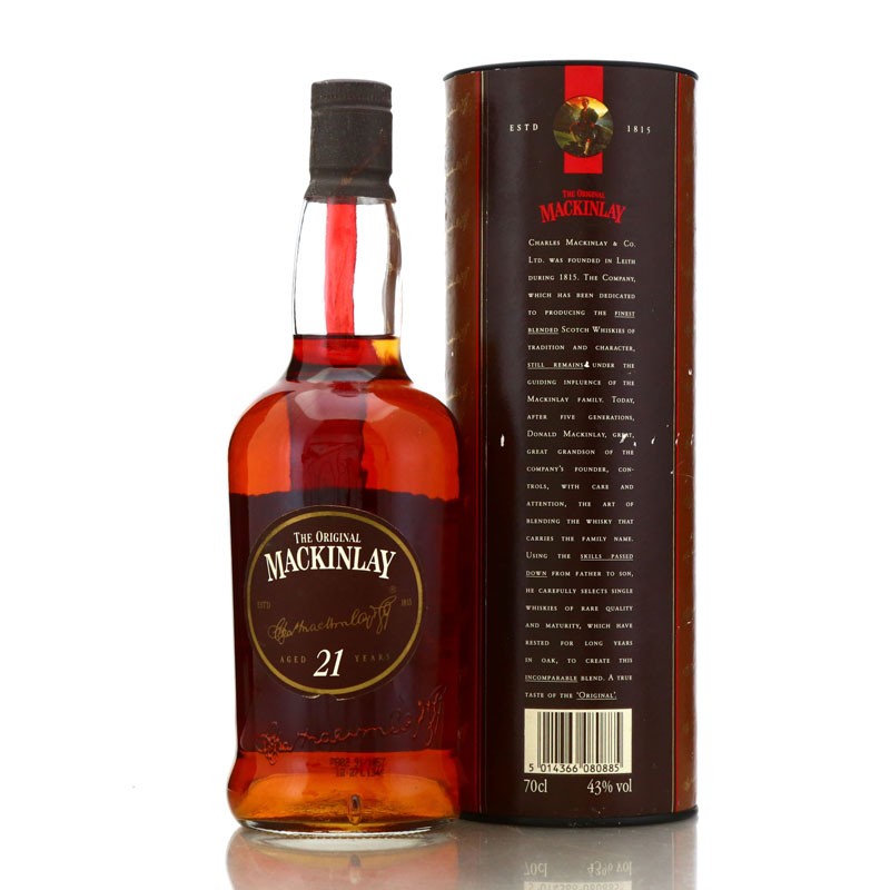 The Original Mackinlay 21 Year Old Scotch Whisky | Whisky Auctioneer