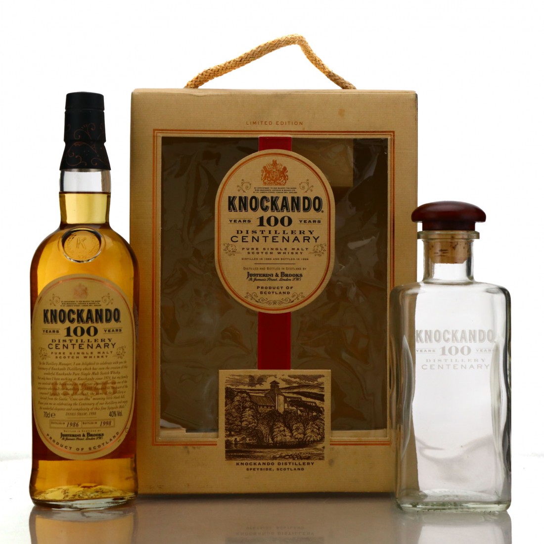 Knockando 1986 Centenary Edition Gift Pack / including Decanter ...