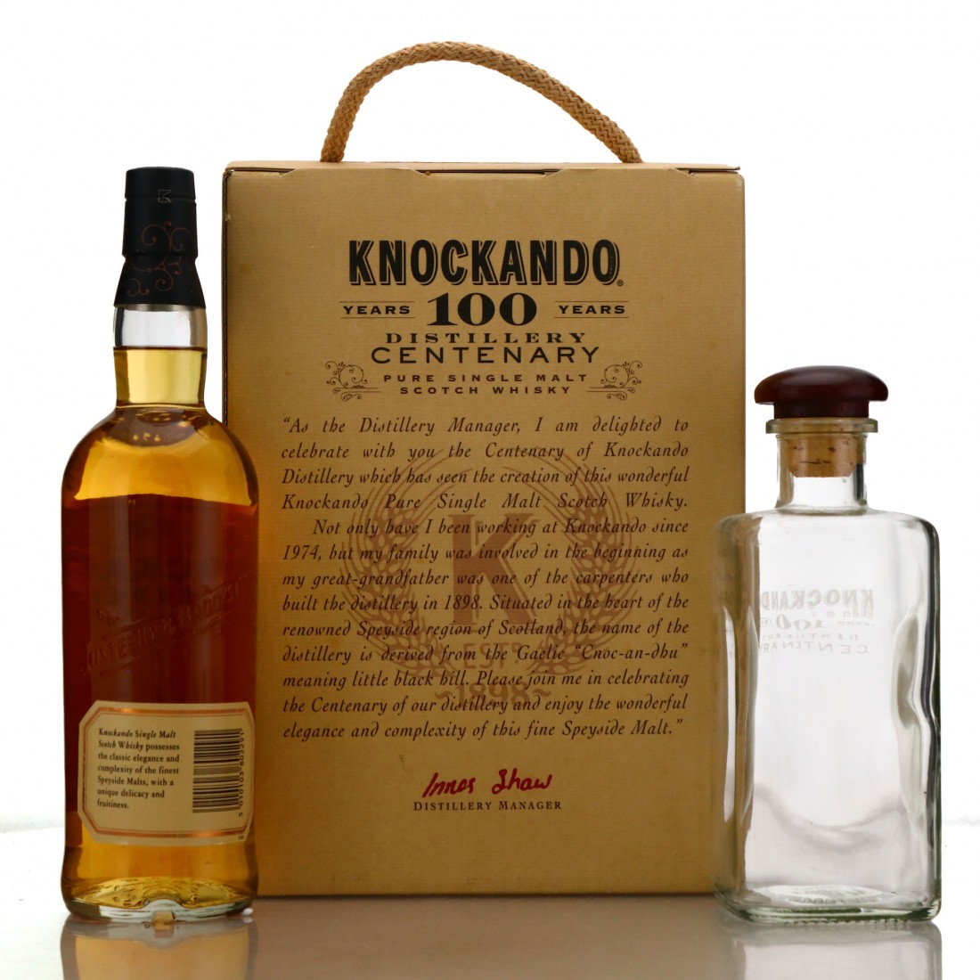 Knockando 1986 Centenary Edition Gift Pack / including Decanter ...