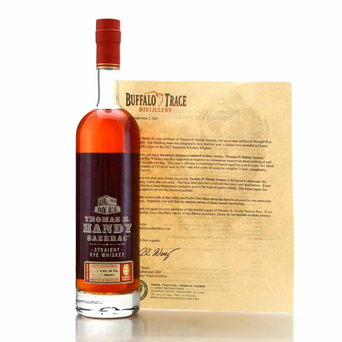 Thomas H Handy Sazerac Rye 2023 Release | Whisky Auctioneer
