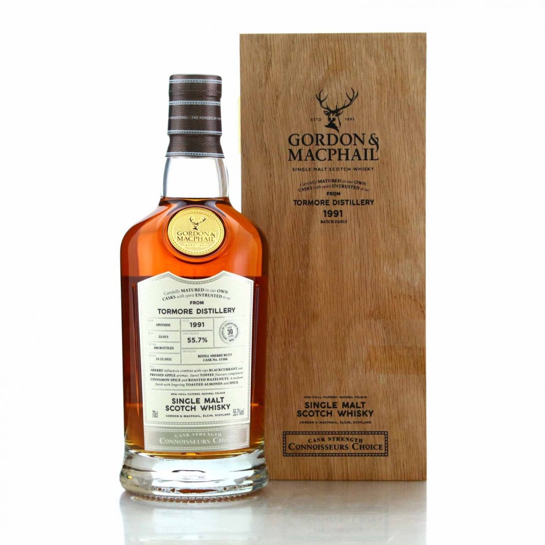 Tormore 1991 Gordon and MacPhail 30 Year Old Batch #22/013 | Whisky ...