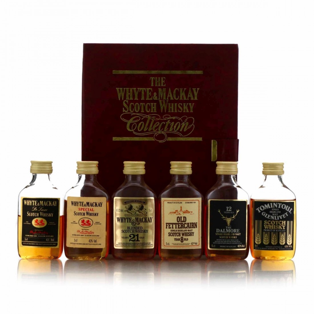 Whyte and Mackay Scotch Whisky Collection Miniatures x 6 / includes ...