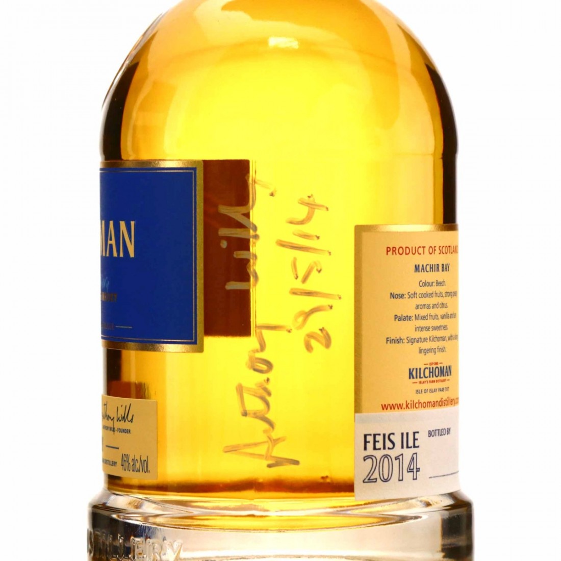 Kilchoman Machir Bay 2014 Release - Signed by Anthony Wills | Whisky ...