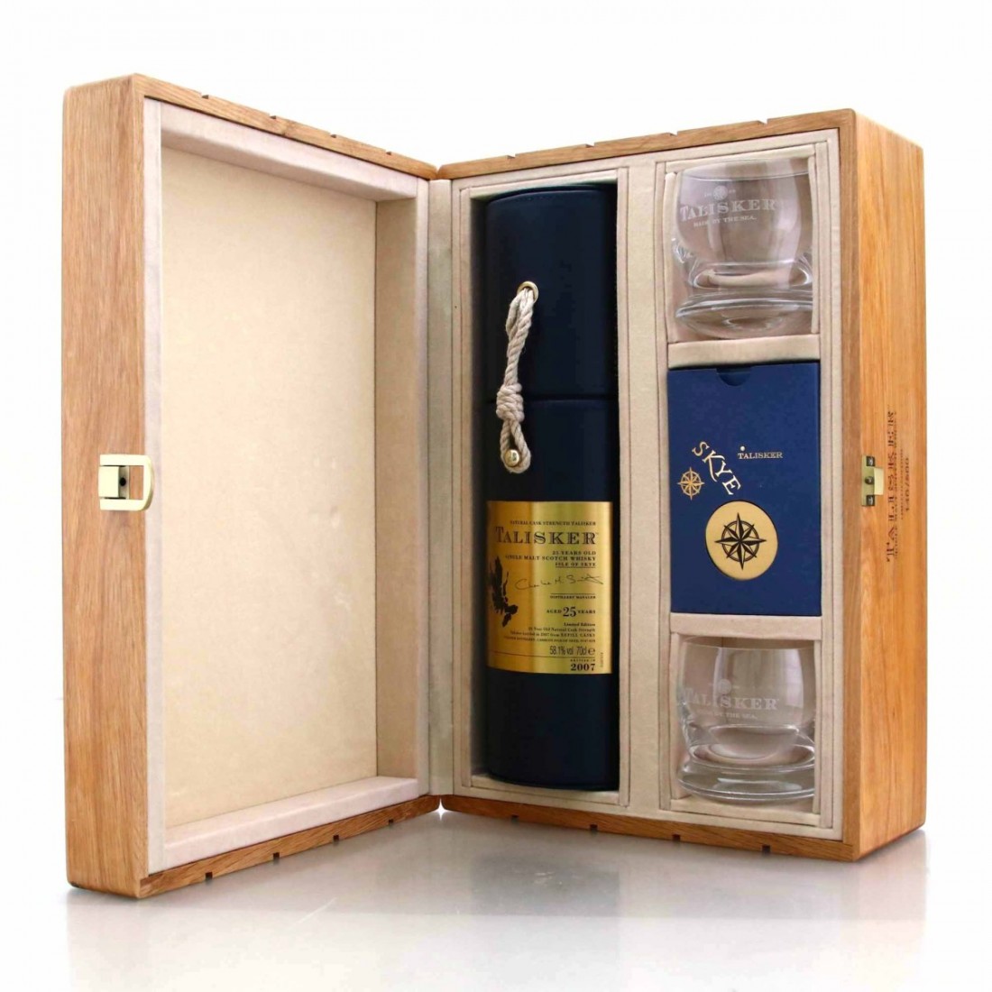 Talisker 25 Year Old Cask Strength 2007 Release Gift Set | Whisky ...