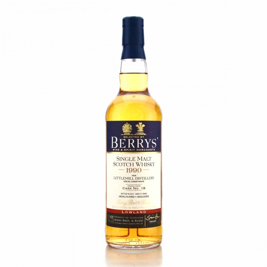 Littlemill 1990 Berry Brothers and Rudd 21 Year Old | Whisky Auctioneer