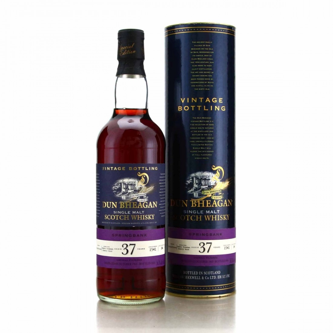 Springbank 1968 Dun Bheagan 37 Year Old | Whisky Auctioneer