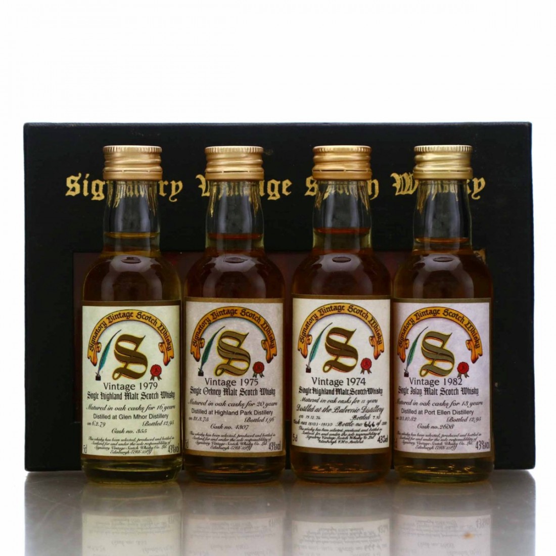 Signatory Vintage Miniature Gift Set 4 x 5cl / includes Port Ellen ...