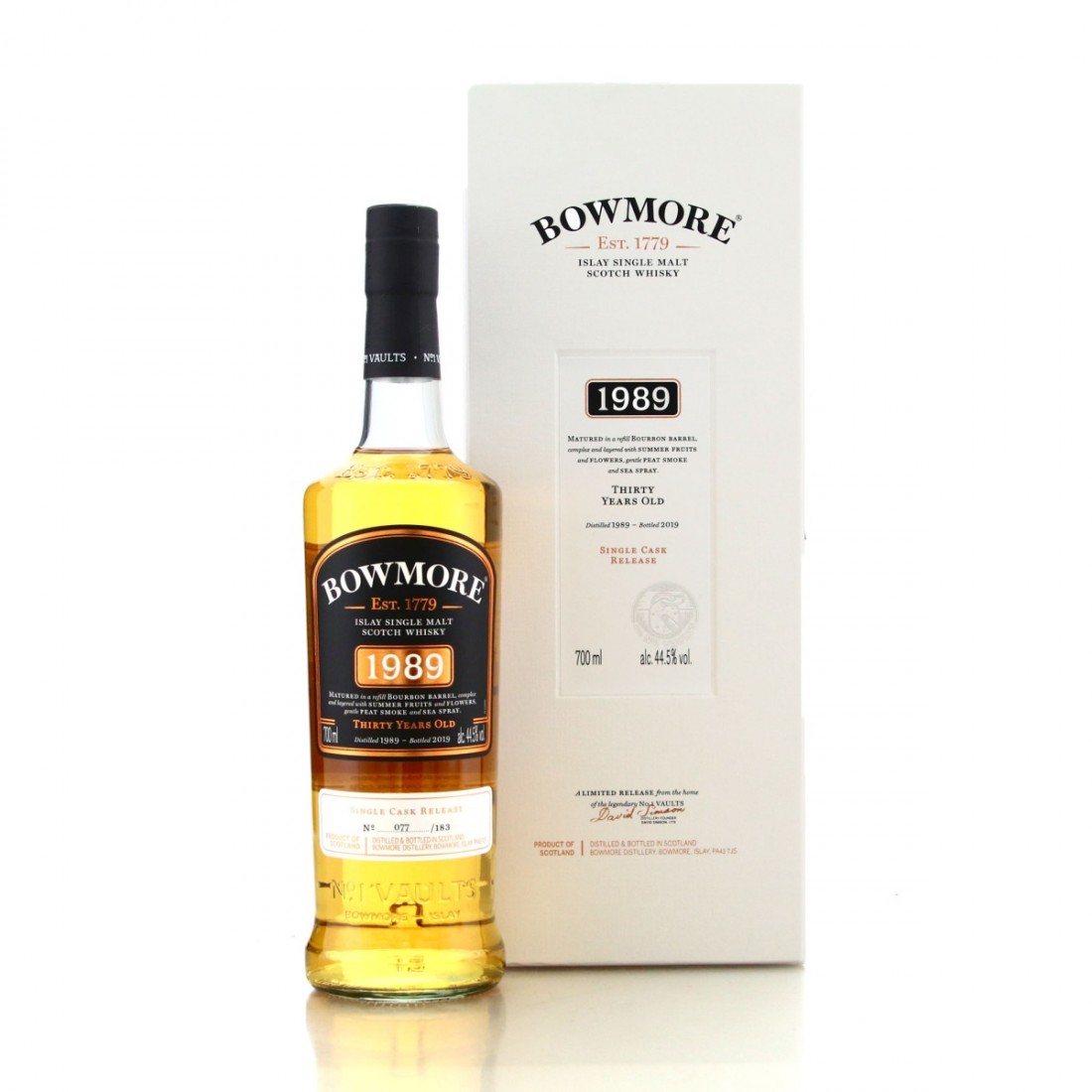 Bowmore 1989 Single Bourbon Cask 30 Year Old / Japan | Whisky Auctioneer
