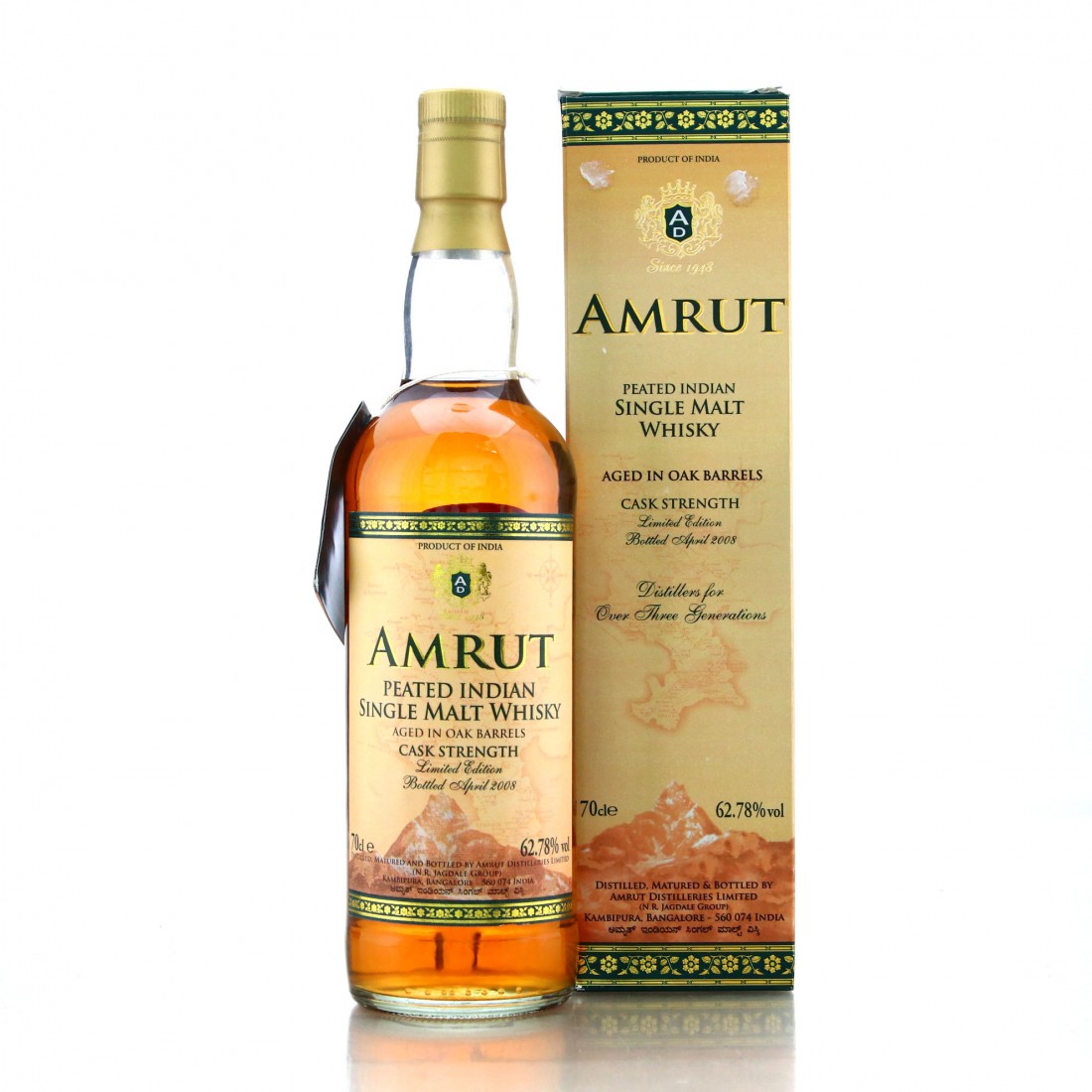 Amrut Peated Cask Strength Batch #1 | Whisky Auctioneer