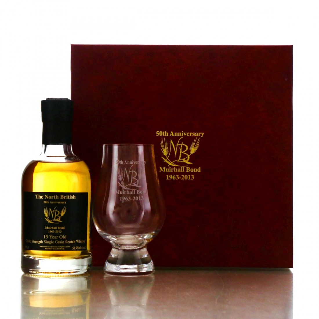 North British 15 Year Old 20cl / 50th Anniversary of Muirhall Bond ...