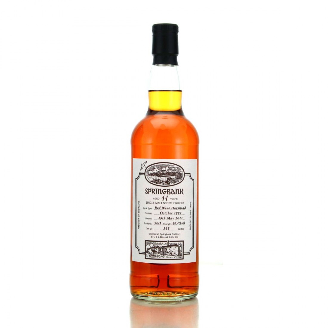 Springbank 1999 Red Wine Hogshead 11 Year Old / Open Day 2011 | Whisky ...