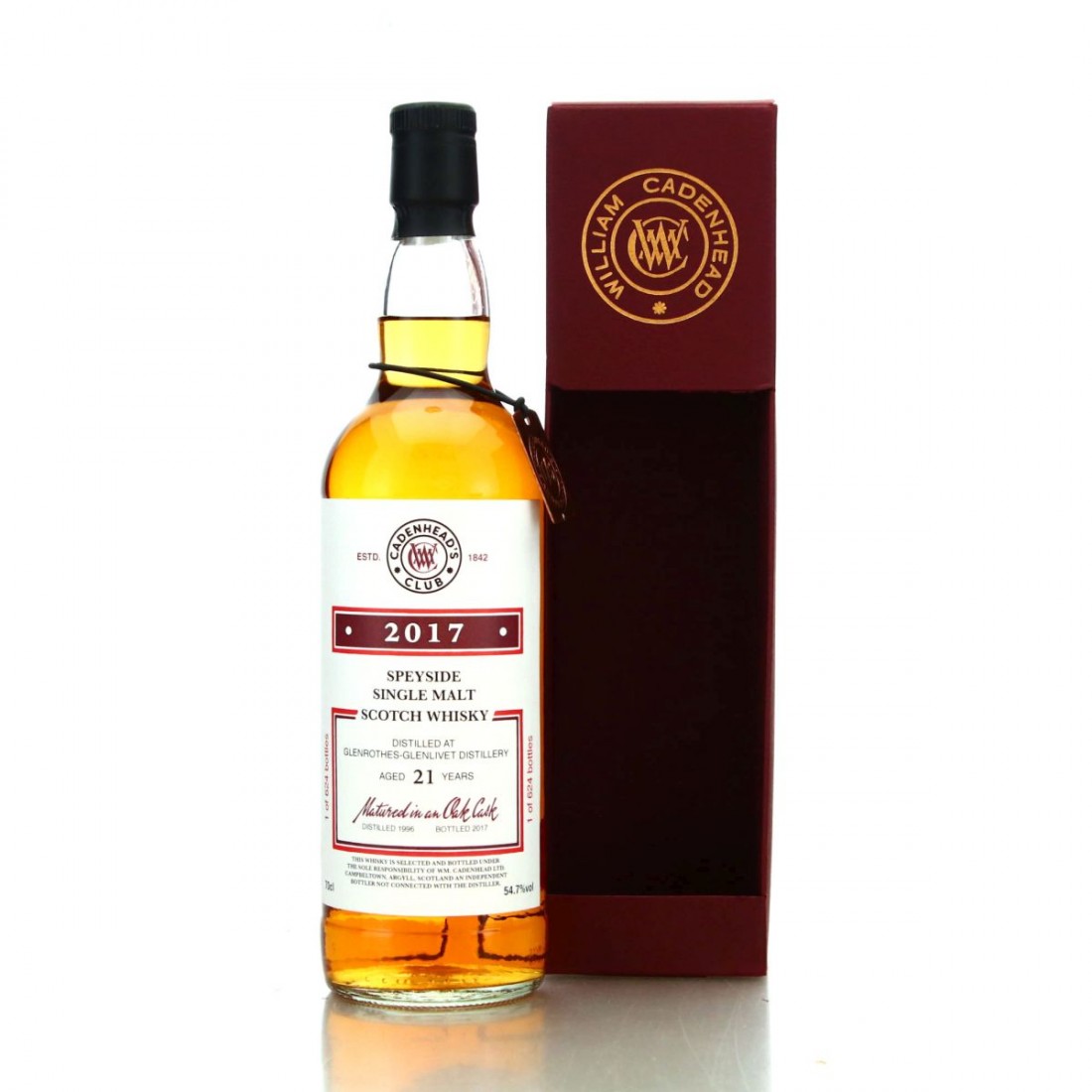 Glenrothes 1996 Cadenhead's Club 21 Year Old | Whisky Auctioneer