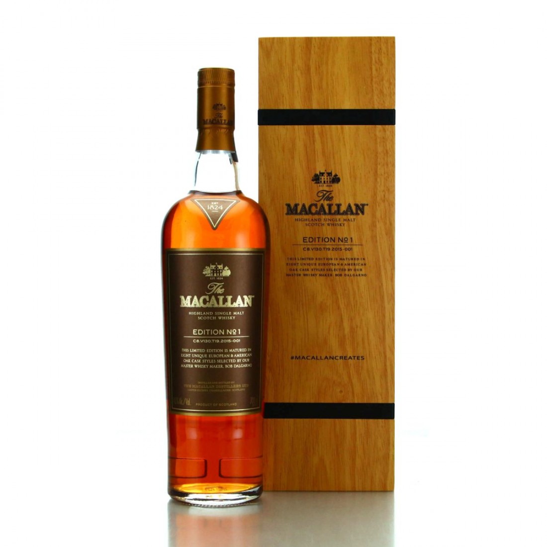 Macallan Edition No.1 Wooden Box | Whisky Auctioneer