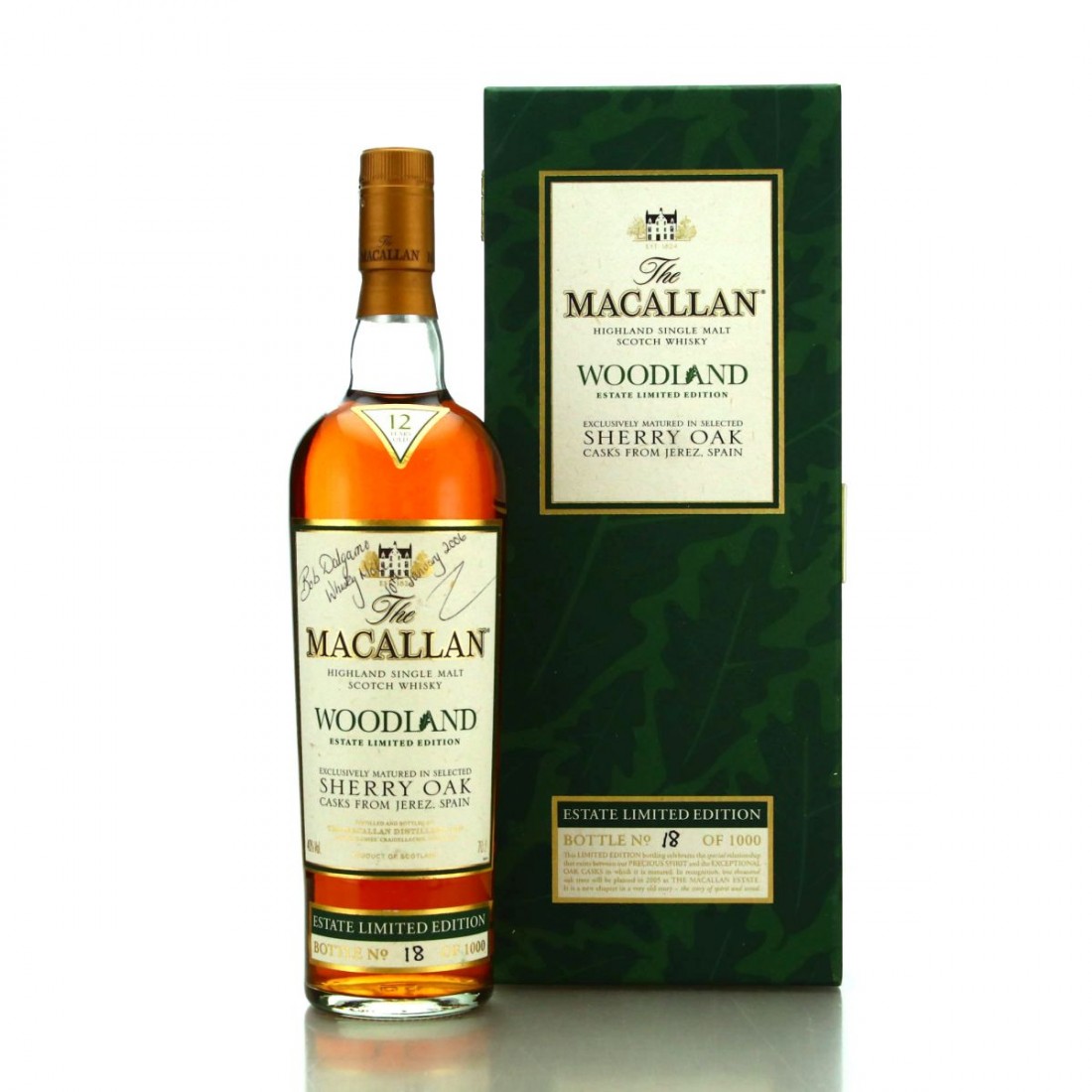 Macallan 12 Year Old Woodland Estate Limited Edition - Signed by Bob ...