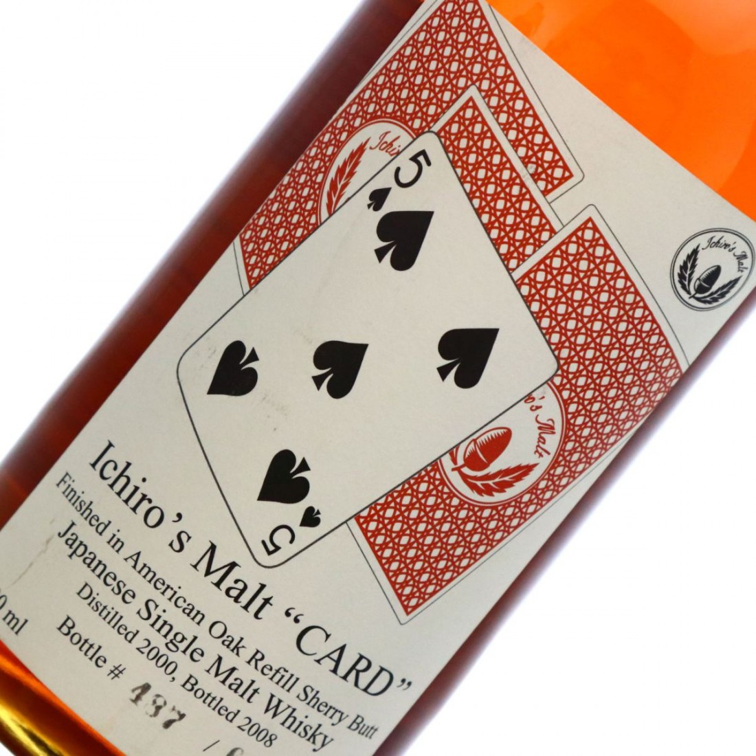Hanyu 2000 Ichiro's Malt 'Card' #9601 / Five of Spades | Whisky Auctioneer