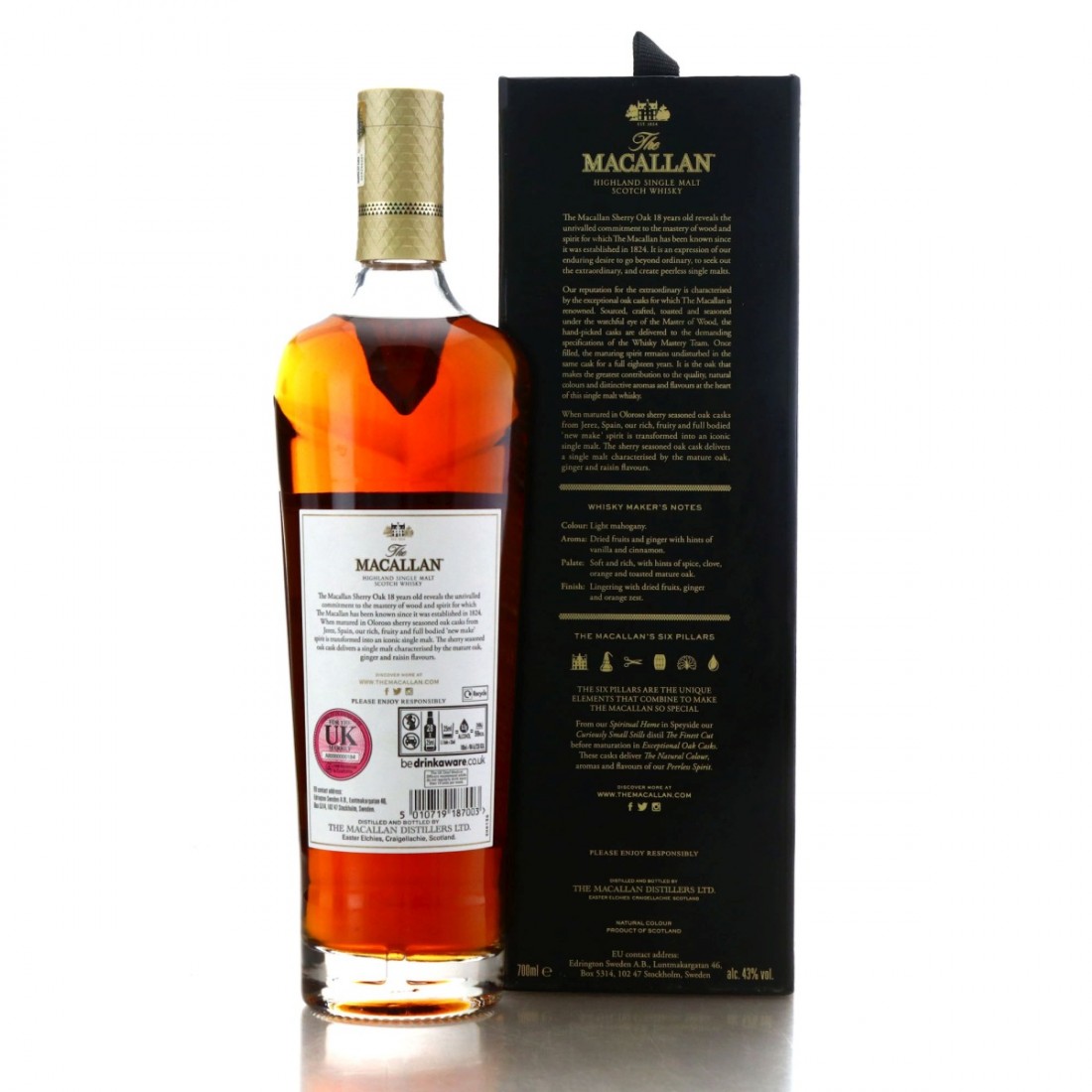 Macallan 18 Year Old Sherry Oak 2022 Release | Whisky Auctioneer