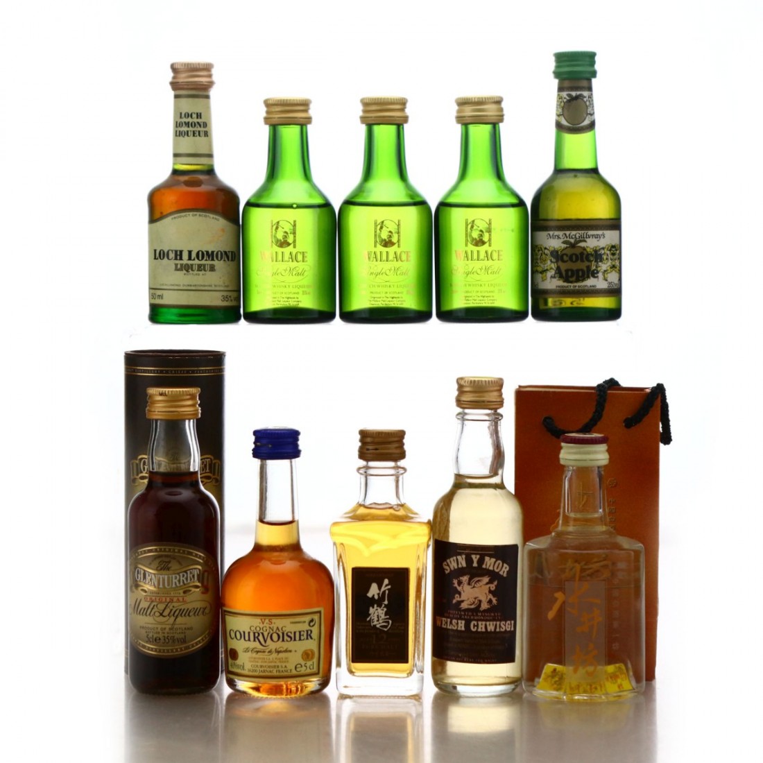 Assorted Spirits & Liqueur Miniature x 10 / includes Taketsuru | Whisky ...