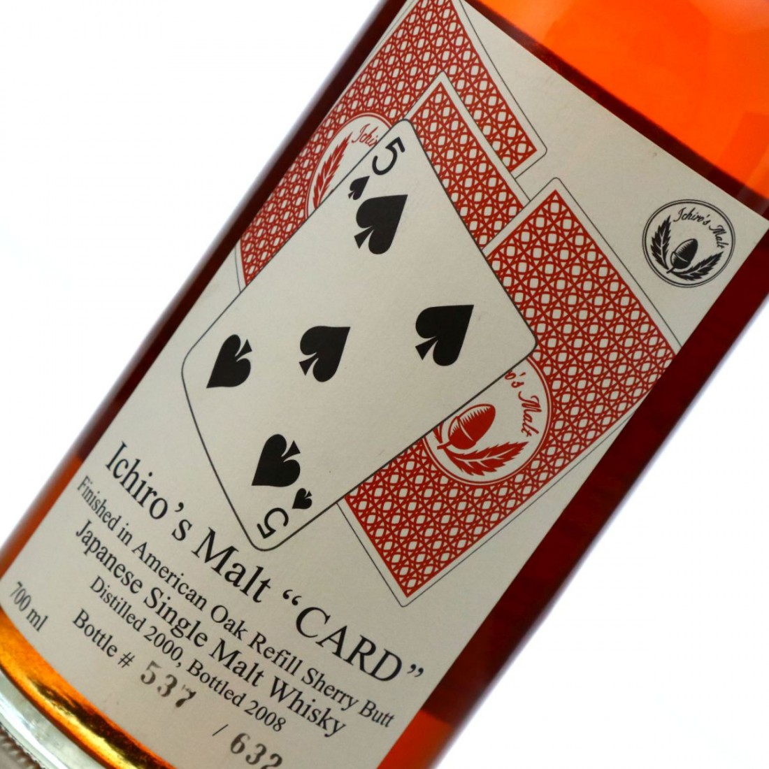Hanyu 2000 Ichiro's Malt 'Card' #9601 / Five of Spades | Whisky Auctioneer