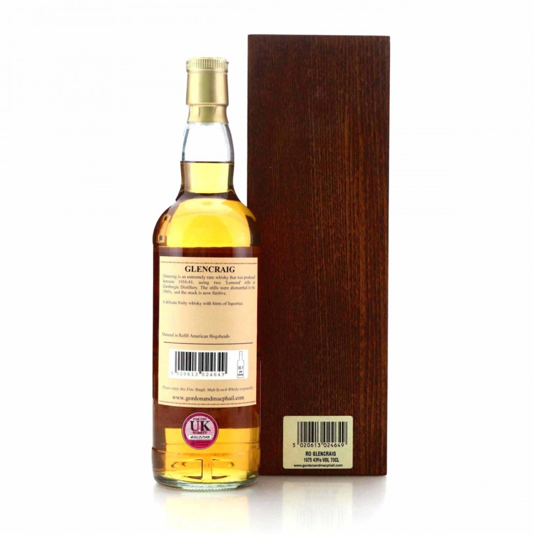 Glencraig 1975 Gordon and MacPhail Rare Old | Whisky Auctioneer