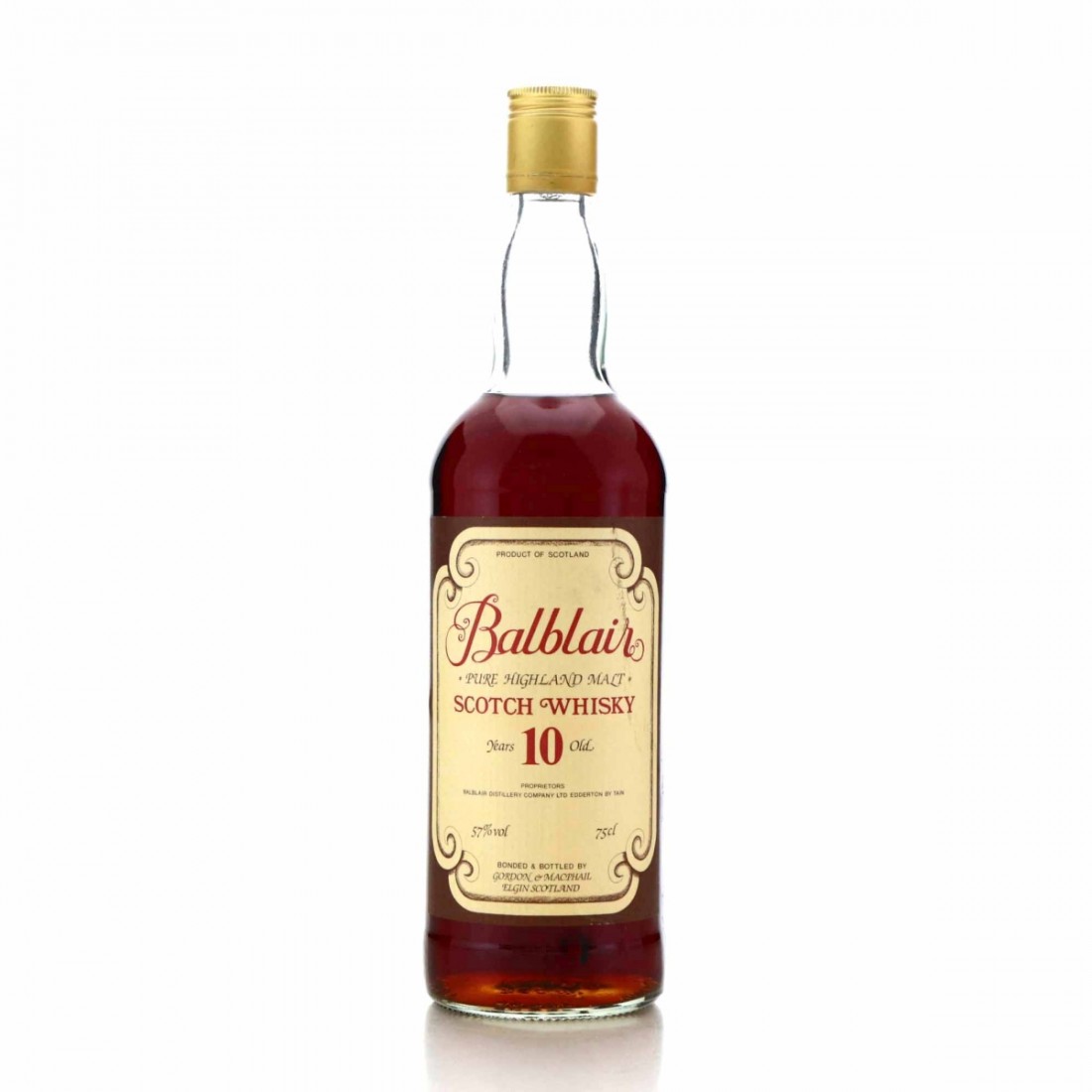Balblair 10 Year Old Gordon and MacPhail Cask Strength 1980s | Whisky ...