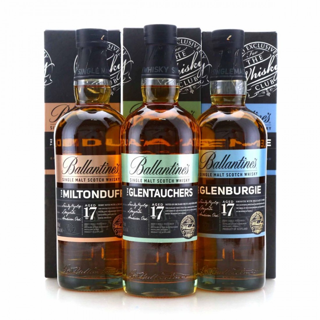 Ballantine's 17 Year Old Single Malt Series 3 x 70cl / The Whisky Club ...