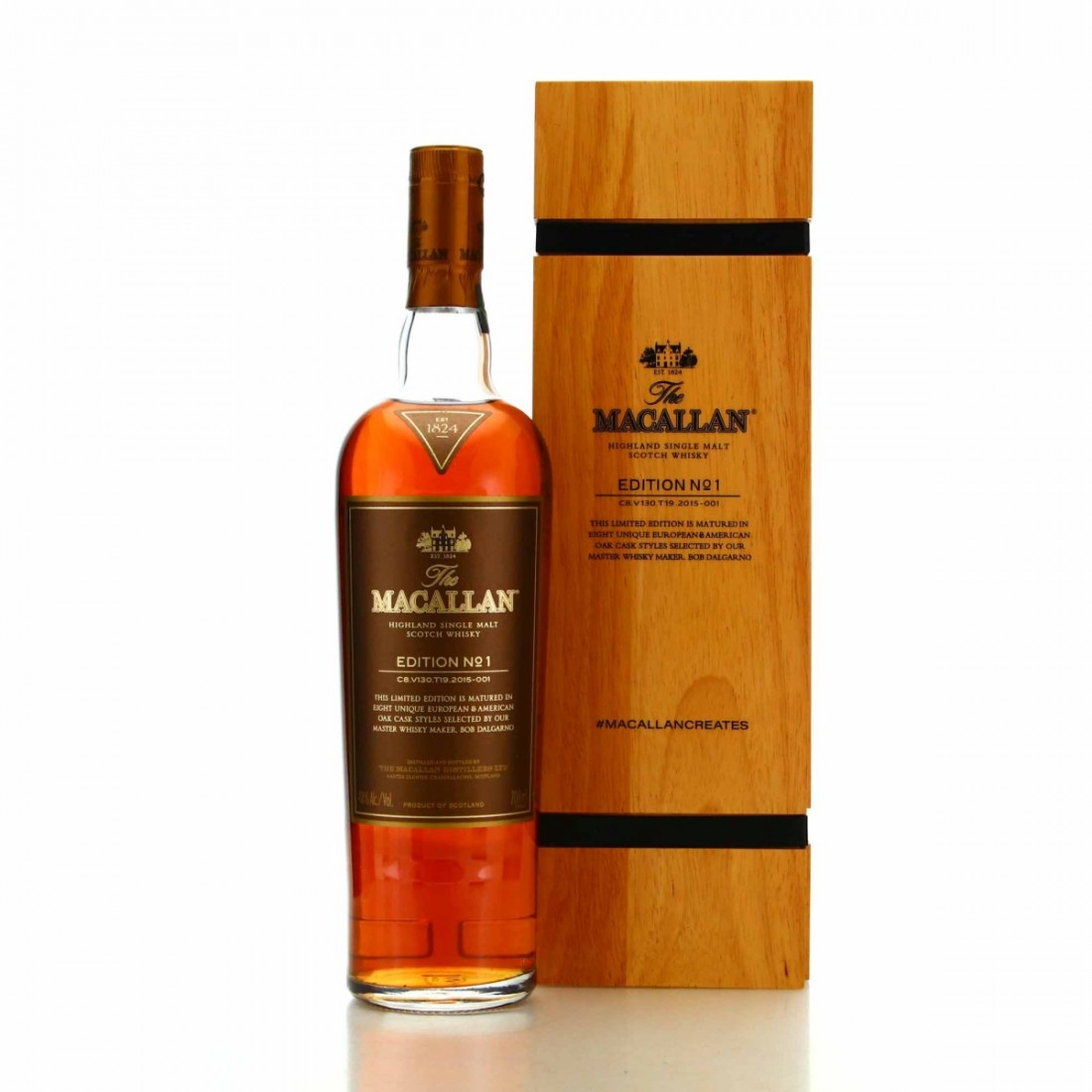 Macallan Edition No.1 Wooden Box | Whisky Auctioneer