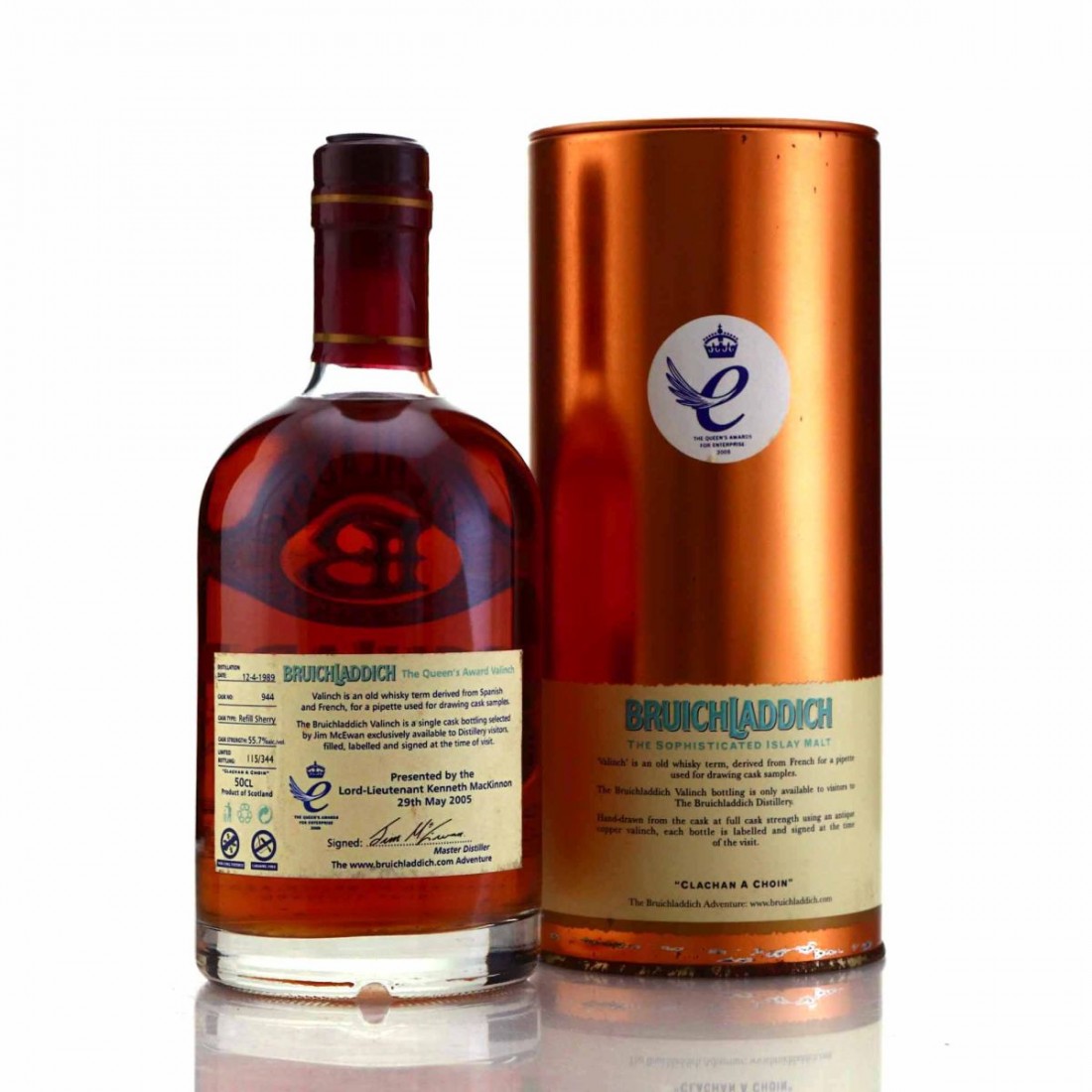 Bruichladdich 1989 Valinch 'The Queens Award' | Whisky Auctioneer