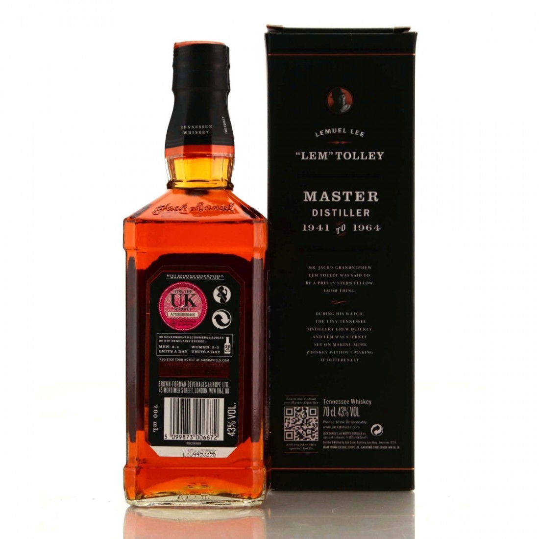 Jack Daniel's Master Distiller No.3 1 Litre / 'Lem' Tolley | Whisky ...