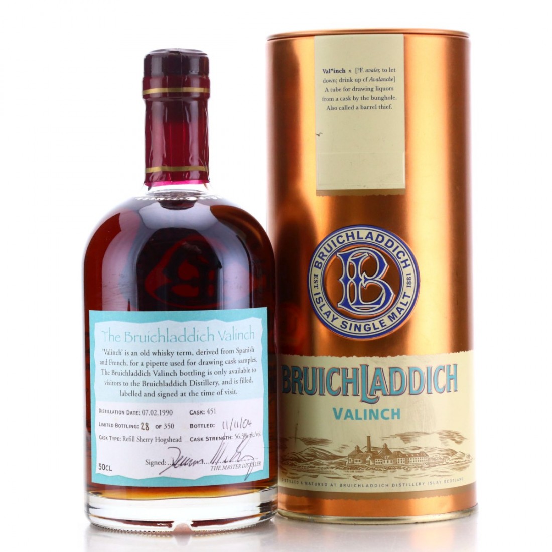 Bruichladdich 1990 Valinch / Grandpa John | Whisky Auctioneer