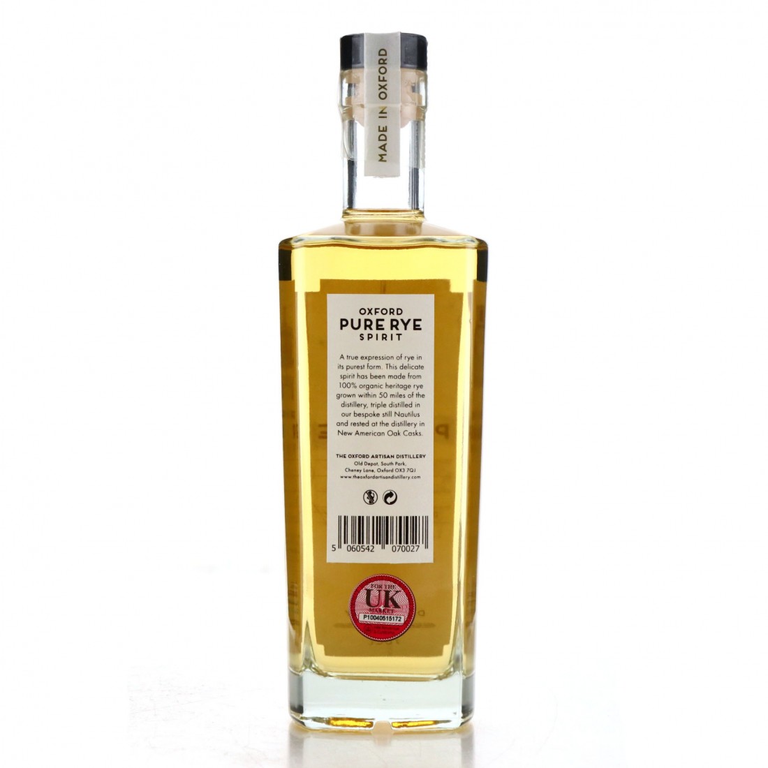 Oxford Pure Rye Spirit Batch #5 | Whisky Auctioneer