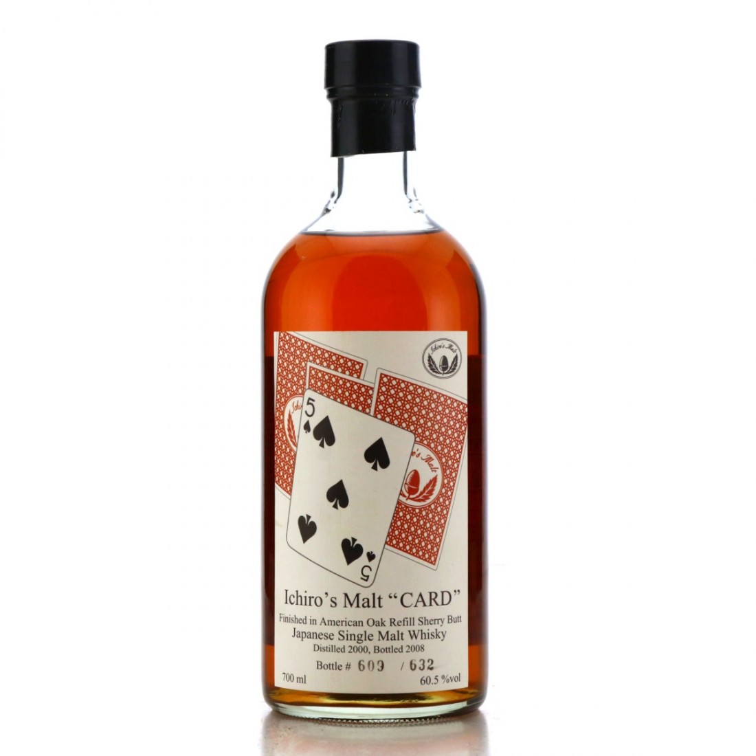 Hanyu 2000 Ichiro's Malt 'Card' #9601 / Five of Spades | Whisky Auctioneer