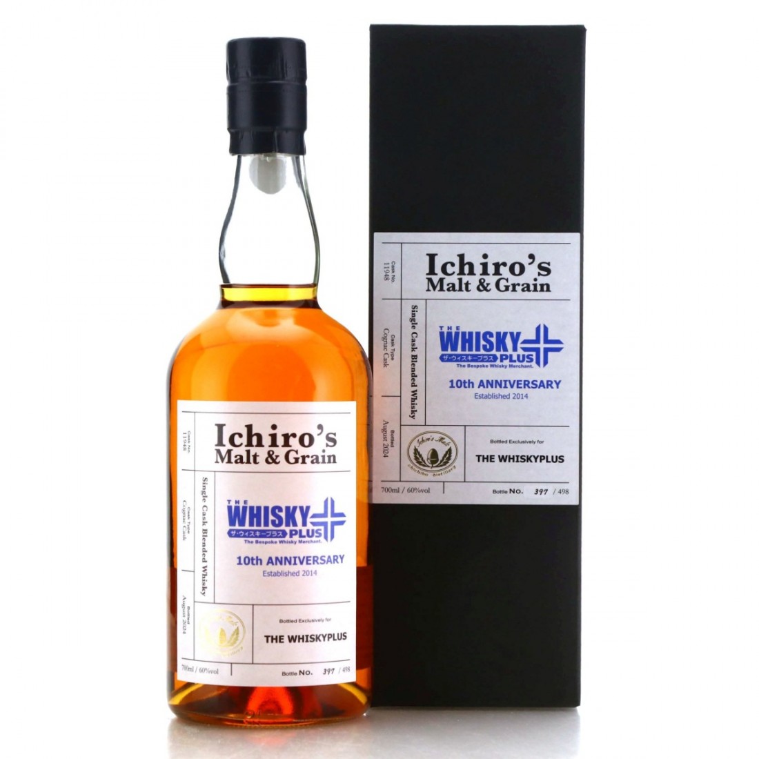 Ichiro's Malt and Grain Single Cask #11948 / WhiskyPlus 10th ...