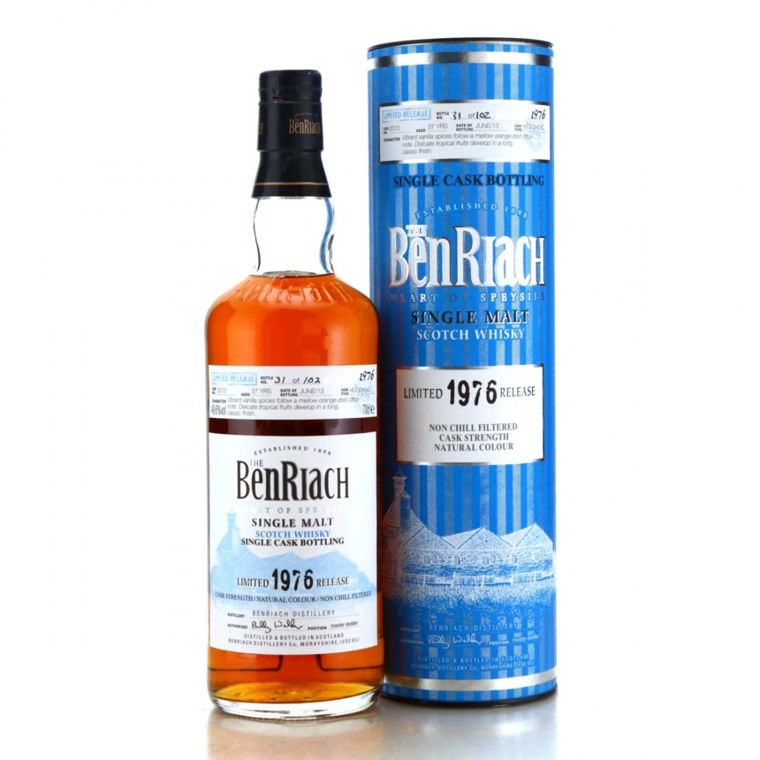 Benriach 1976 Single Cask 37 Year Old Cask #2013 | Whisky Auctioneer