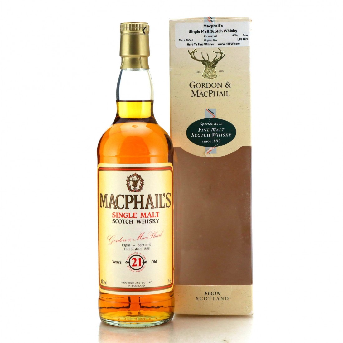 MacPhail's 21 Year Old Single Malt | Whisky Auctioneer