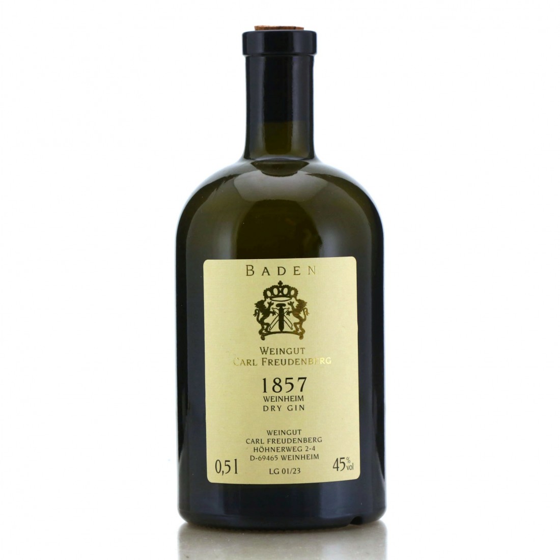 Weingut Carl Freudenberg Baden Dry Gin 50cl | Whisky Auctioneer