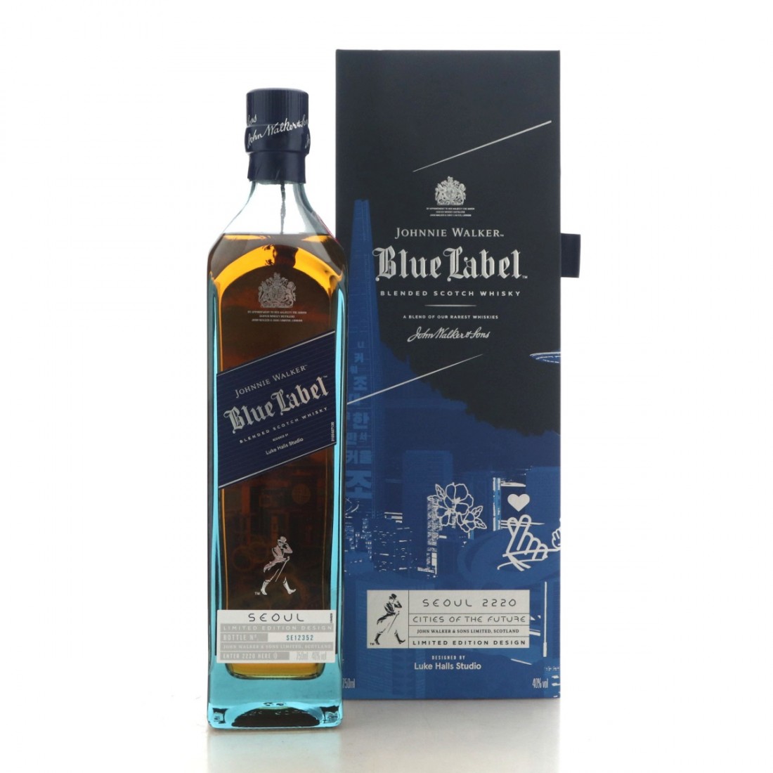 Johnnie Walker Blue Label Cities of the Future 75cl / Seoul 2220 ...