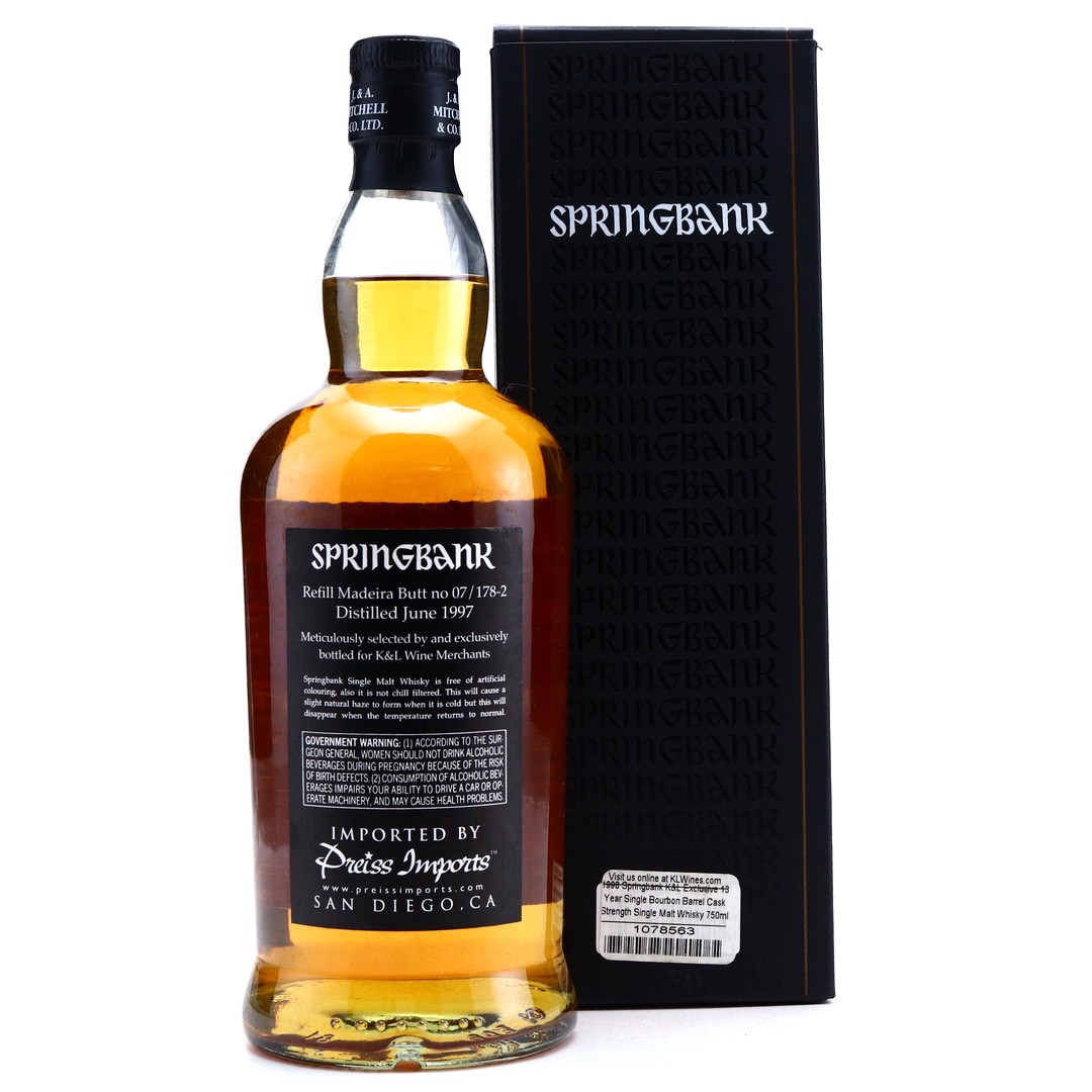 Springbank 1997 Single Madeira Cask 14 Year Old 75cl / K&L Wines ...