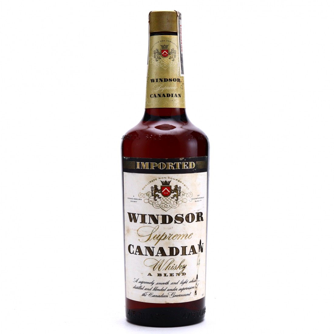 Windsor Supreme Canadian Whisky 1970s | Whisky Auctioneer