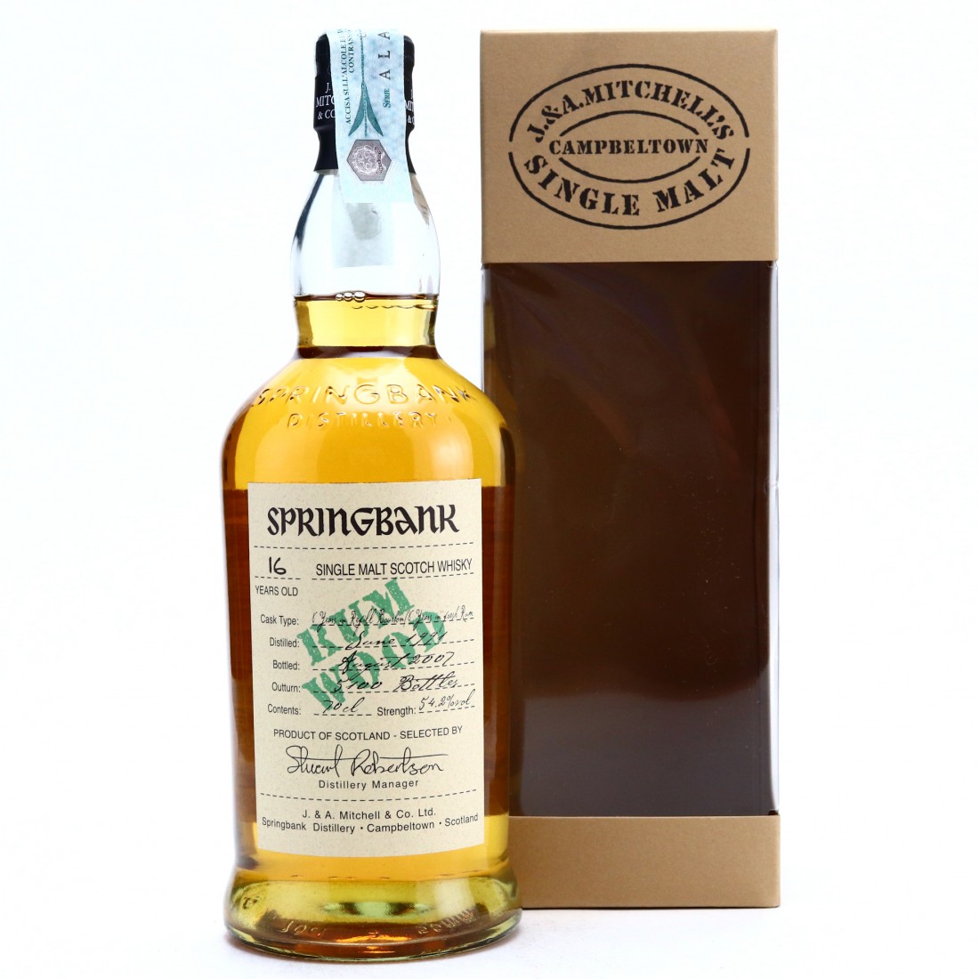Springbank 1991 Rum Wood 16 Year Old | Whisky Auctioneer