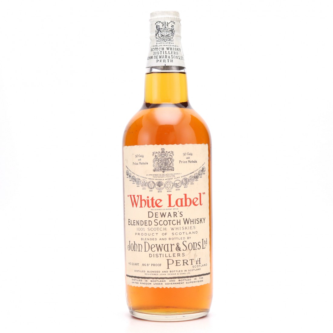 Dewar's White Label Scotch Whisky 1950s | Whisky Auctioneer