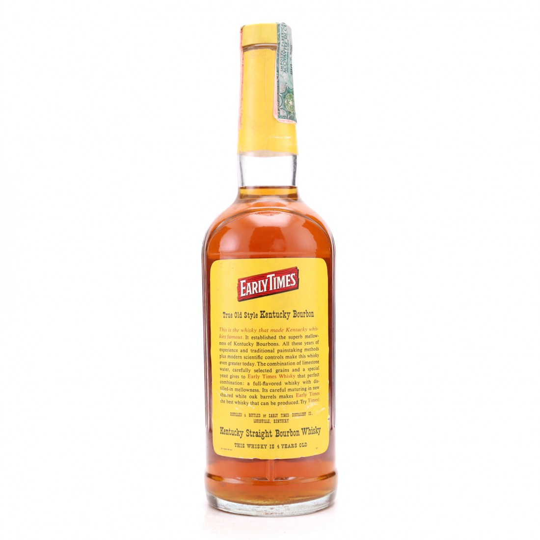 Early Times Kentucky Straight Bourbon 1978 | Whisky Auctioneer